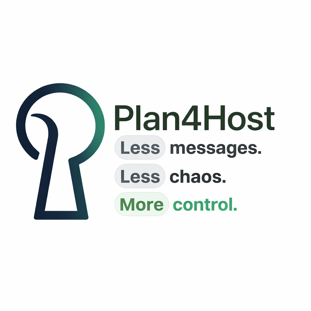 Plan4Host – unified calendar, online check‑in, automated messages